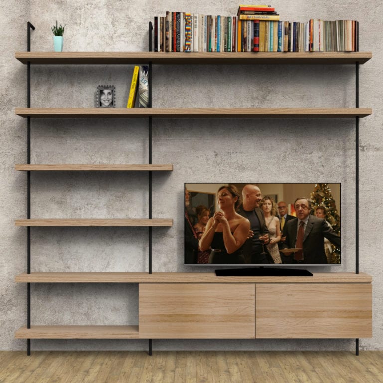 Libreria vero tronco legno massello - Tree | Falegnameria900 - Mobili ...