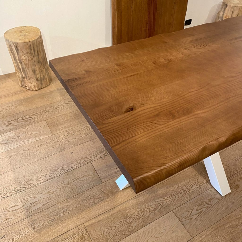 Tavolo in legno massello di castagno. Stella. | Falegnameria900 ...